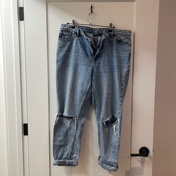 Levi's | Jeans | Classic Blue Distressed Cuffed Jeans | Poshmark